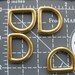 Metal 5/8" D Ring D-ring Dee Rings Gold Brass Tone 4 Pieces Webbing ...