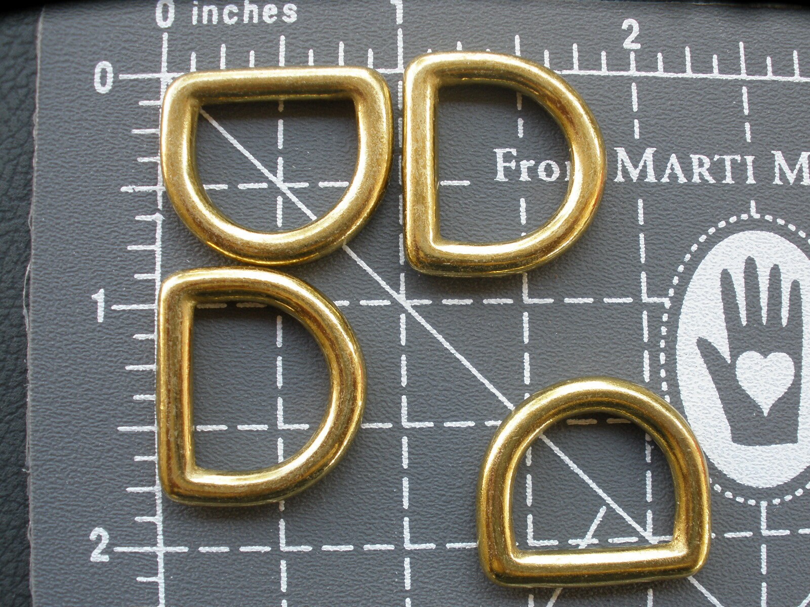 Metal 5/8 D Ring D-ring Dee Rings Gold Brass Tone 4 - Etsy