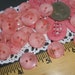 24 Cool Clear & Pink Buttons 5/8" (24L 15MM) Recessed 2 Hole Plastic ...