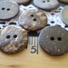Dark Brown Flat Coconut Shell Buttons 20MM 32L 13/16" Embellish Knit ...