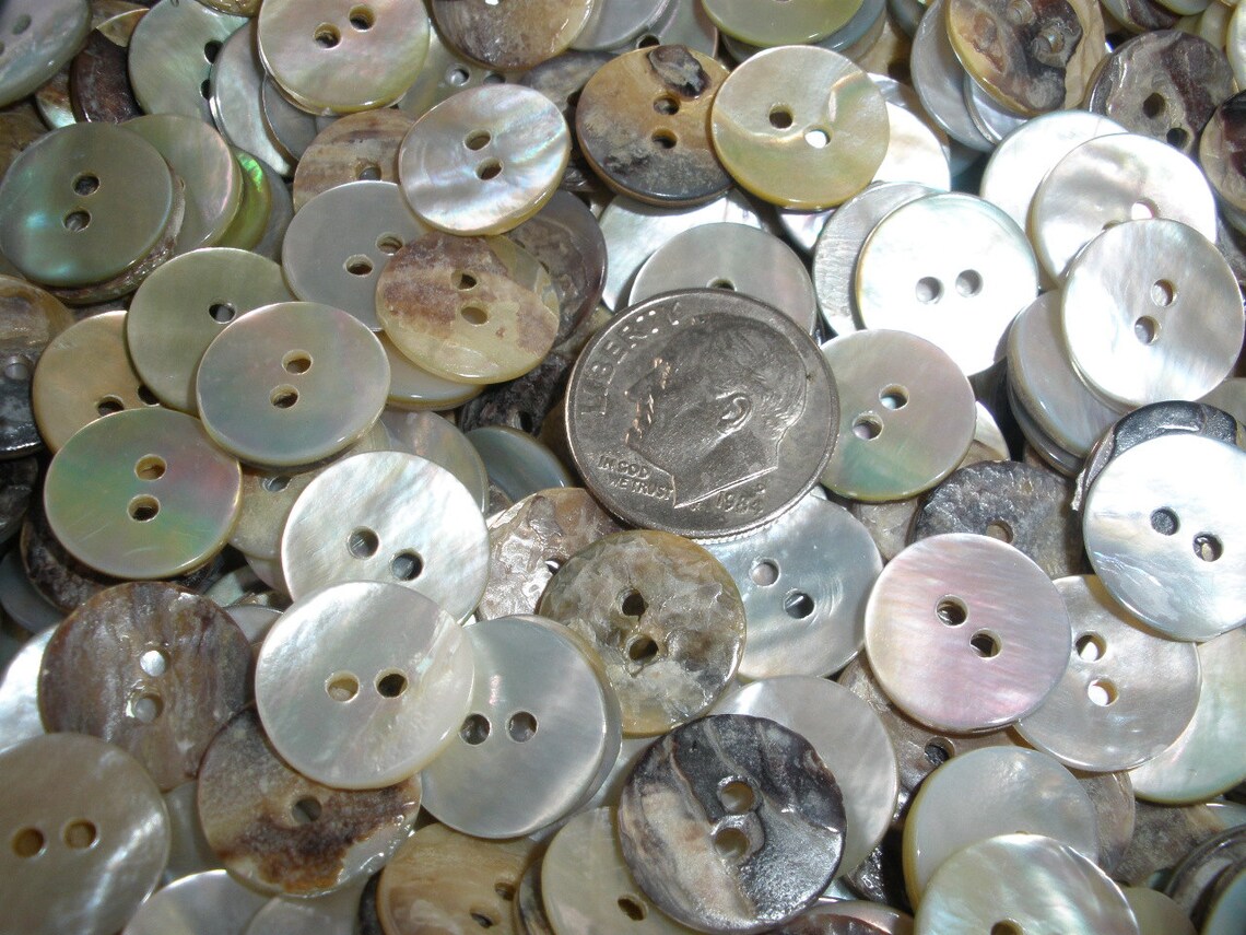 1 Gross Bulk MOP Shell Buttons Natural 13mm 20L 1/2 - Etsy
