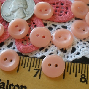 24 Pcs Cool Vintage Matte Light Pink Plastic Buttons 1/2" (13MM) Size ...