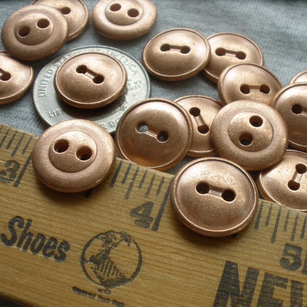 Copper Buttons - Etsy
