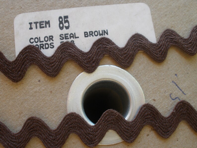 Yale Blue or Seal Brown Vintage Cotton Ric Rack Trim Choose - Etsy