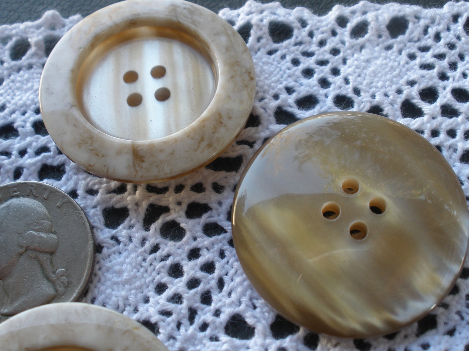 Beige or Black Large Coat Buttons 55L 35mm 1 3/8 Shiny - Etsy