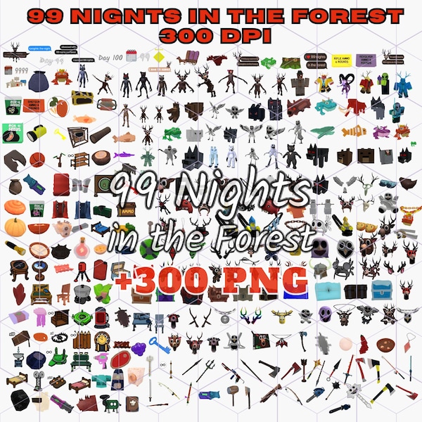 99 Night in the Forest Deer Fanart - Etsy Australia