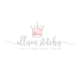 Tiara Logo Crown Logo Premade Logo Princess Logo Photography Logo ...