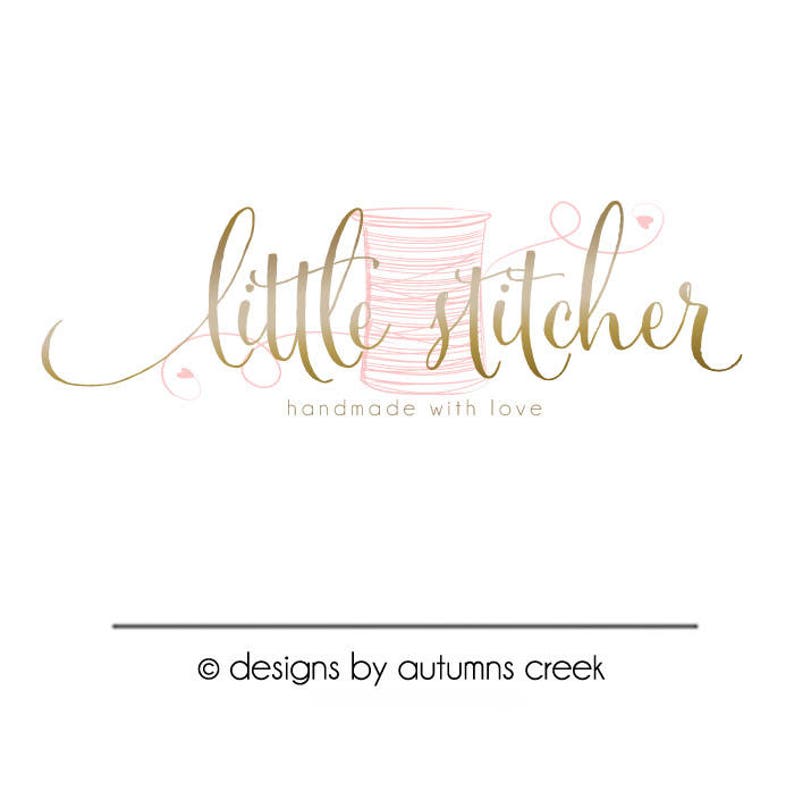 Sewing Logo Logo Design Sewing Logos Applique Logos Thread | Etsy