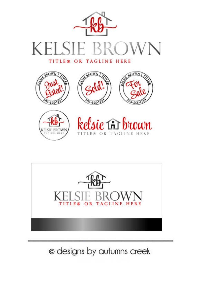 Real Estate Logo Design Logo Home Selling Agent Branding | Etsy
