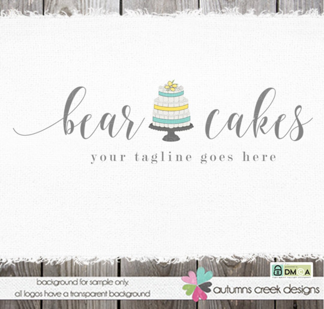Diaper Cake Logo Diaper Logo Premade Logo Designs Premade Logos Cakes ...