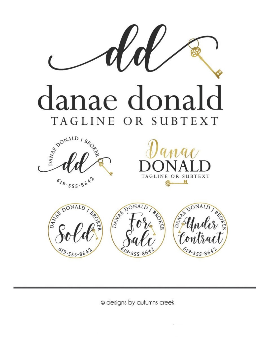 Real Estate Logo Design Logo Home Selling Agent Branding Broker Logos ...