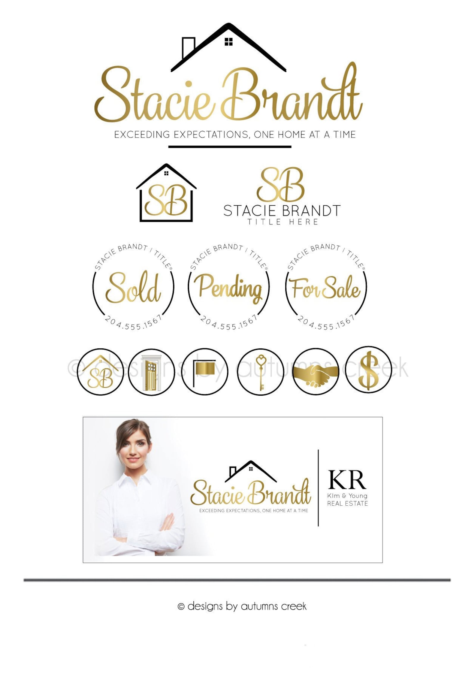 Real Estate Logo Design Real Estate Agent Logo Broker Logos | Etsy