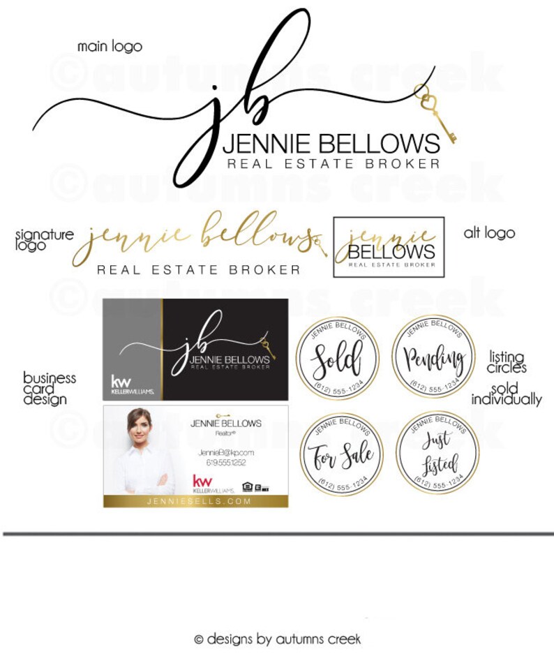 Real Estate Logo Realtor Logo Design Real Estate Branding - Etsy