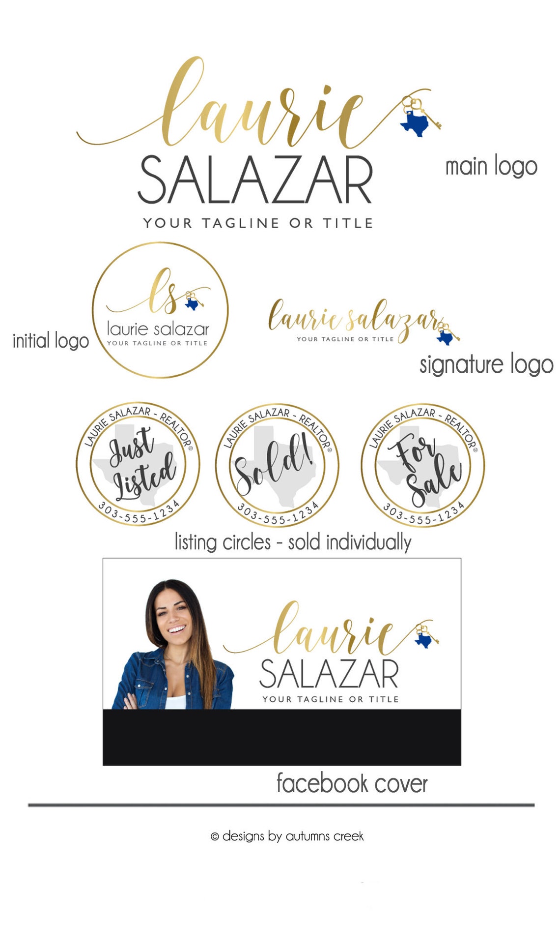 Real estate logo design logo home selling agent branding | Etsy