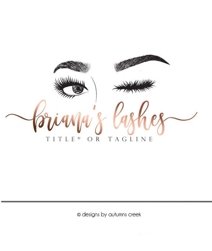 Stationery brow logo eyelashes logo lash logo design makeup logo makeup ...