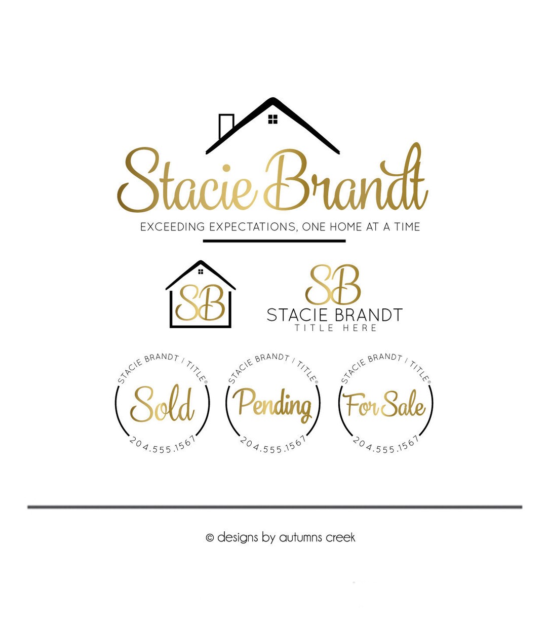 Real Estate Logo Design Real Estate Agent Logo Broker Logos - Etsy