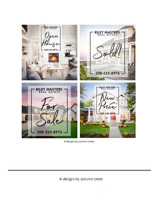 Real estate listing images real estate watermarks real estate | Etsy