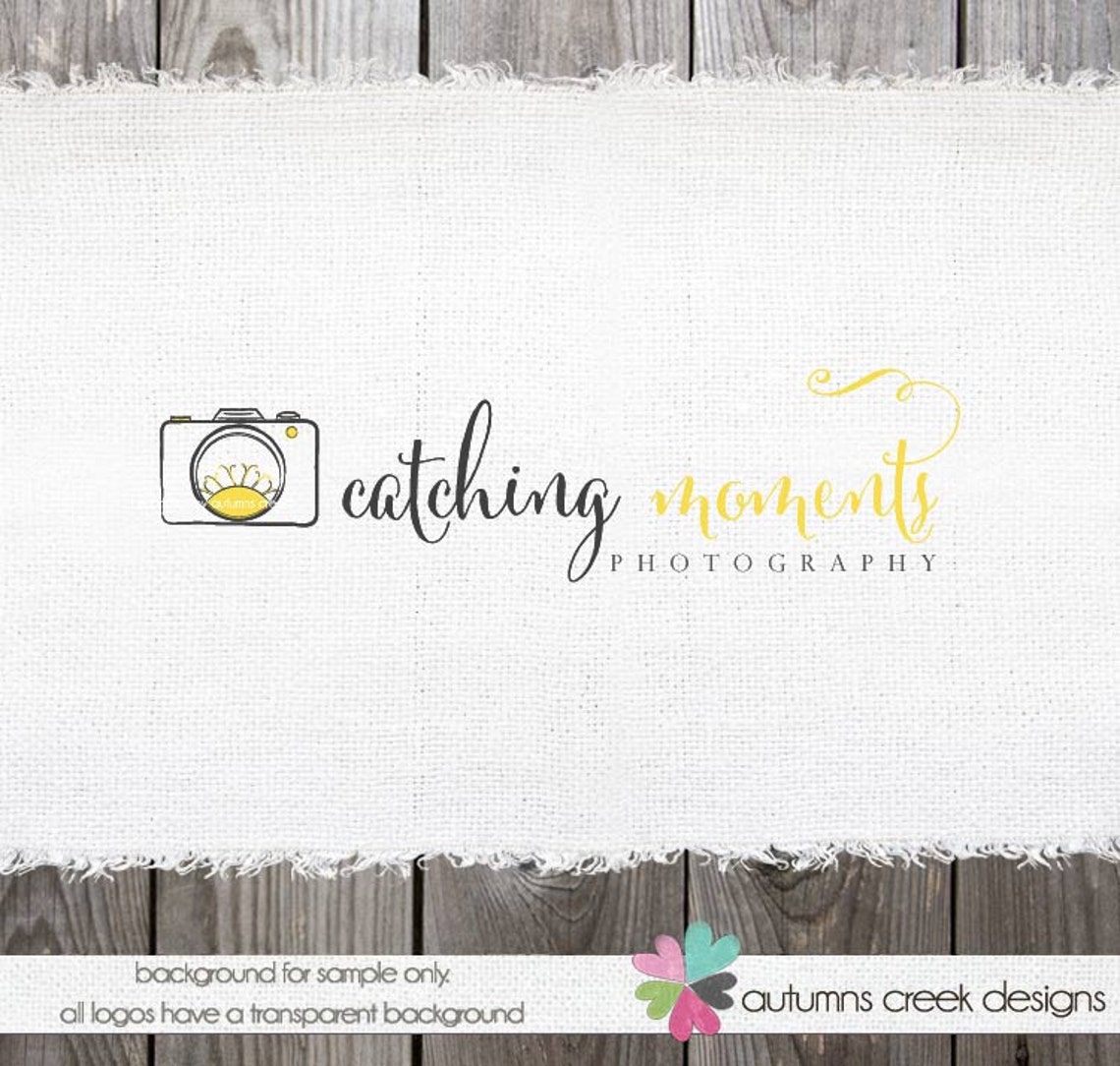 Sun Logo Logo Design With Sun Camera and Sun Logo Premade - Etsy