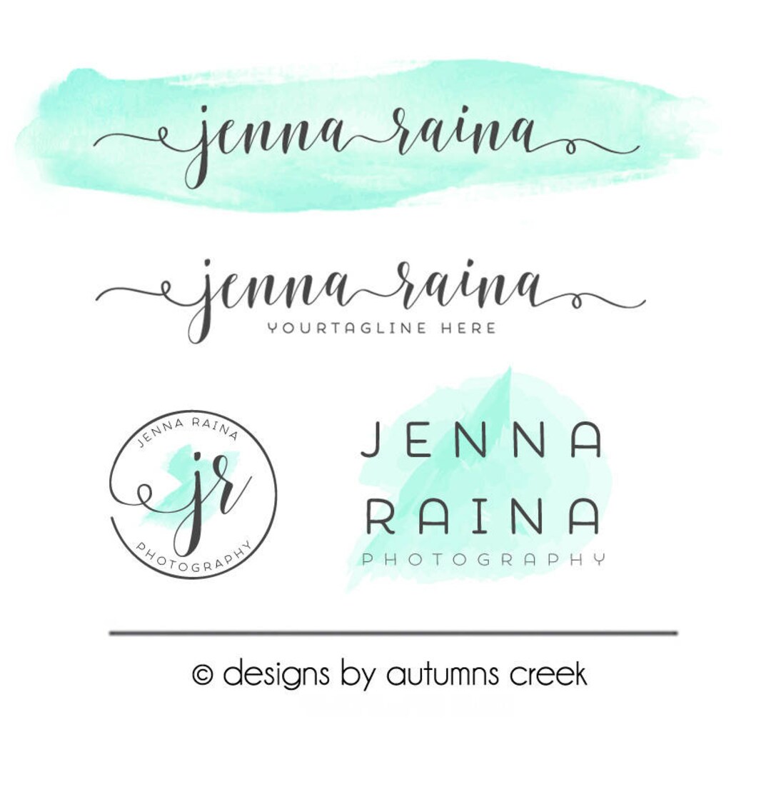 Photography Logo Logo Design Premade Logo Photographer Logo Swirly Text ...