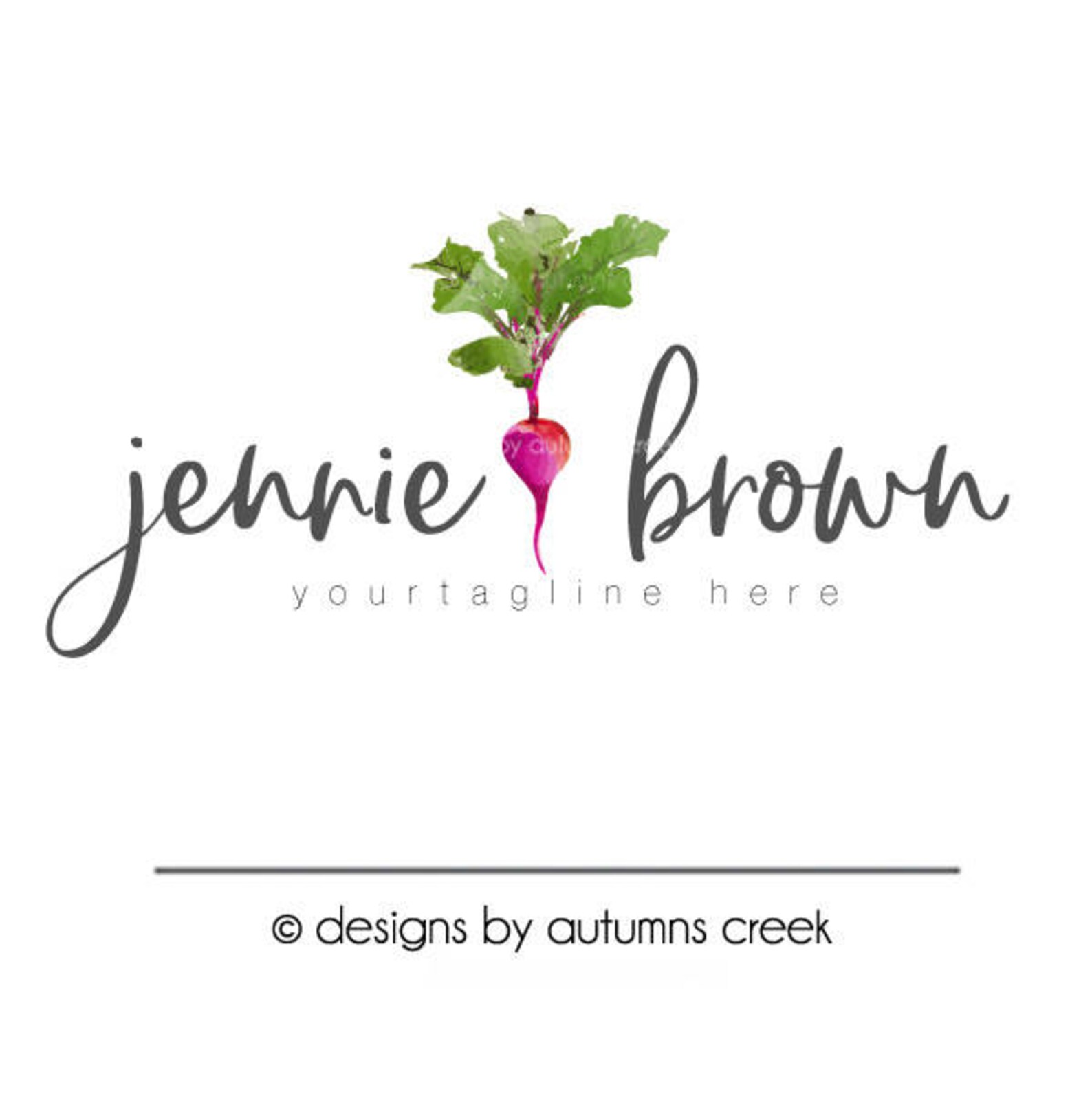 Beet Logo Premade Logo Cooking Logo Health Food Logo Hand - Etsy