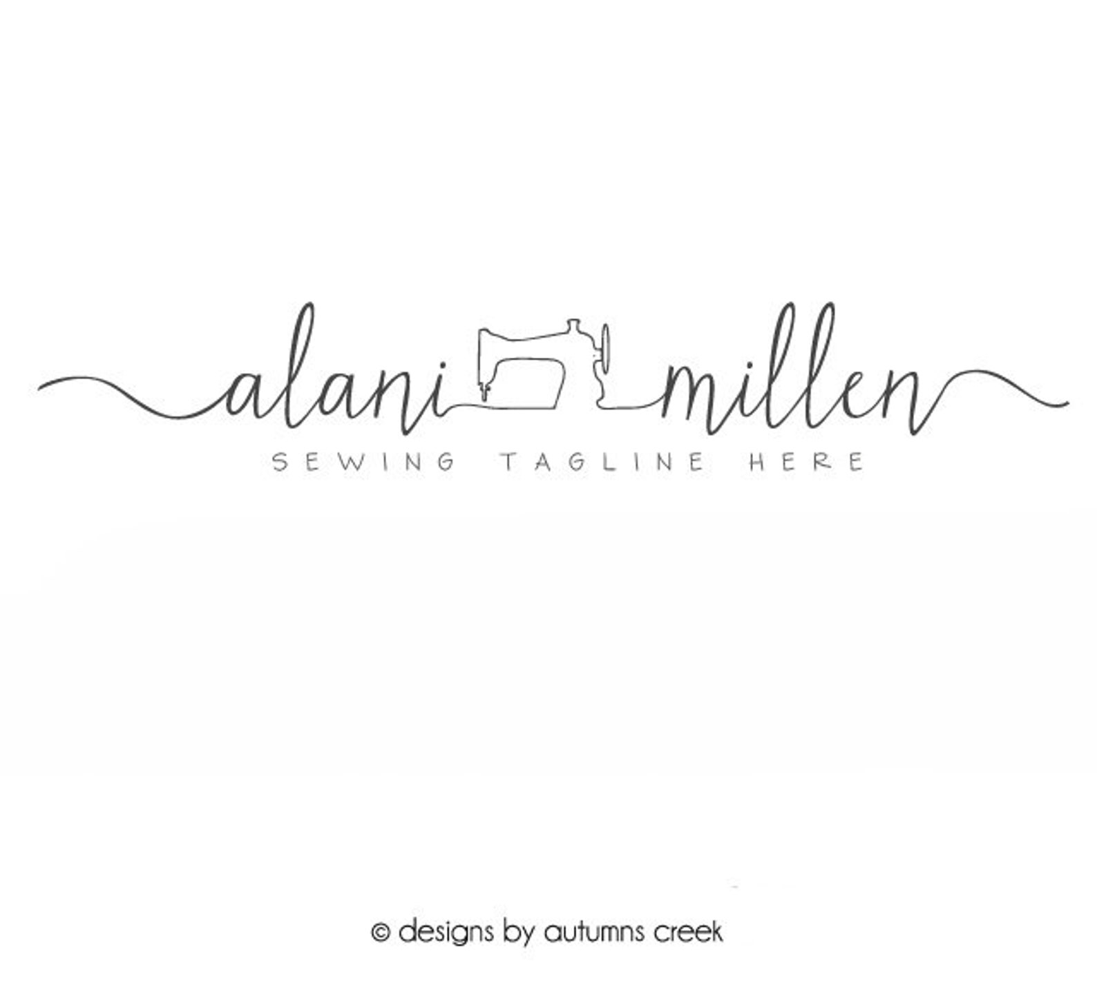Sewing Logo Premade Logo Sewing Machine Logo Logo Design Logos - Etsy