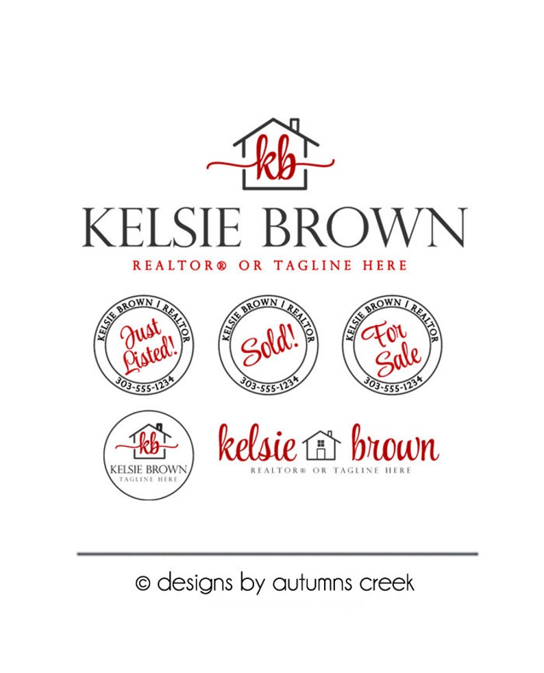 Real Estate Logo Design Logo Home Selling Agent Branding - Etsy