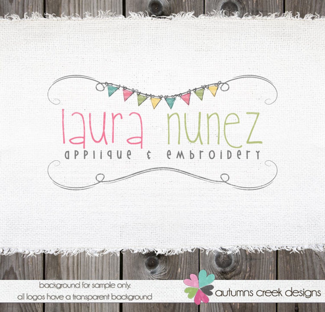 Party Logo Bunting Logo Premade Logo Event Logo Party Supplies - Etsy