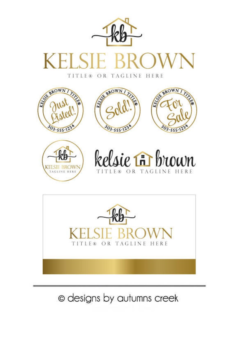 Real Estate Logo Design Logo Home Selling Agent Branding | Etsy