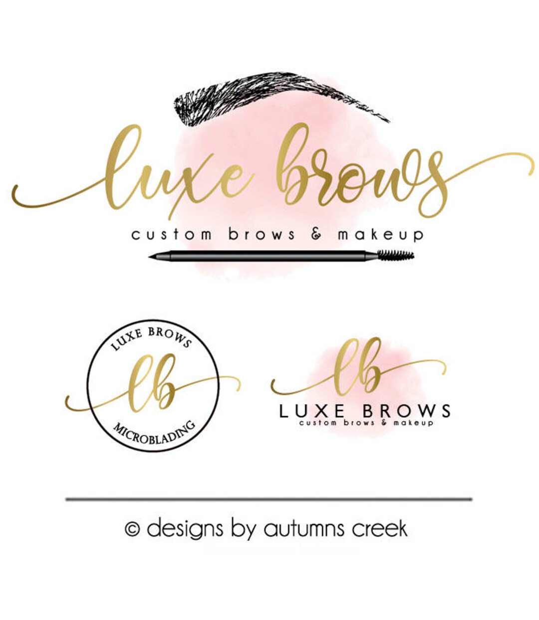 Eyebrow Logo Make up Brow Logo Logo Designs Make-up Logo Makeup Premade ...