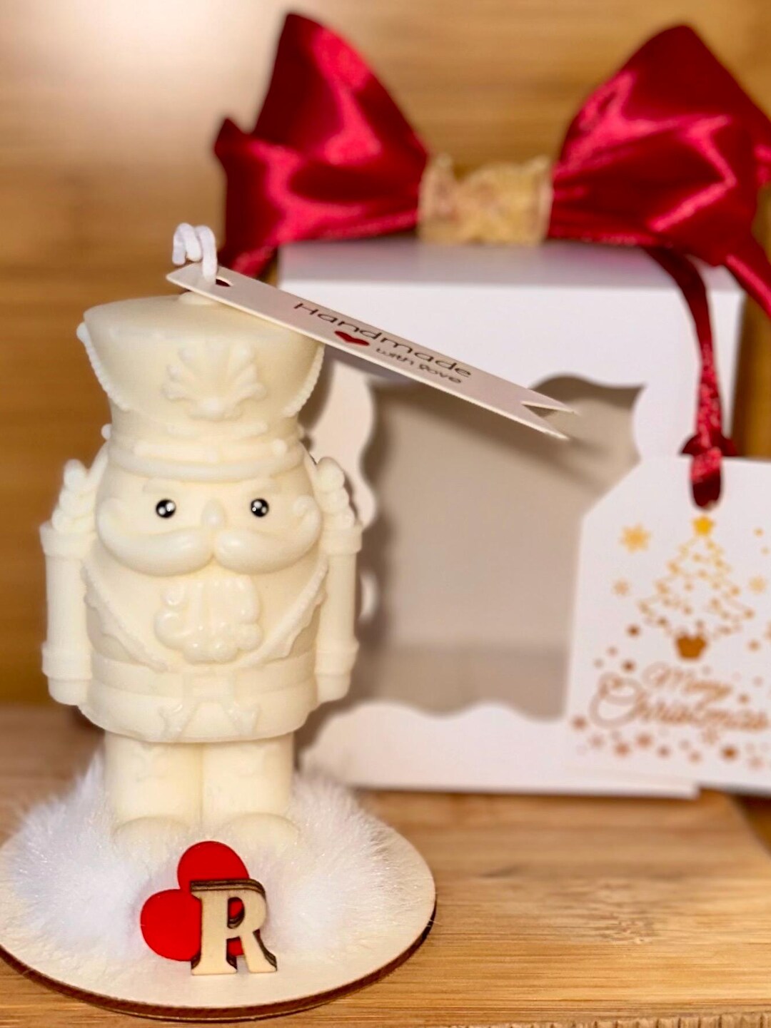 Homemade Nutcracker Soldier Candle, 100% Soy Wax, Customizable Gift ...