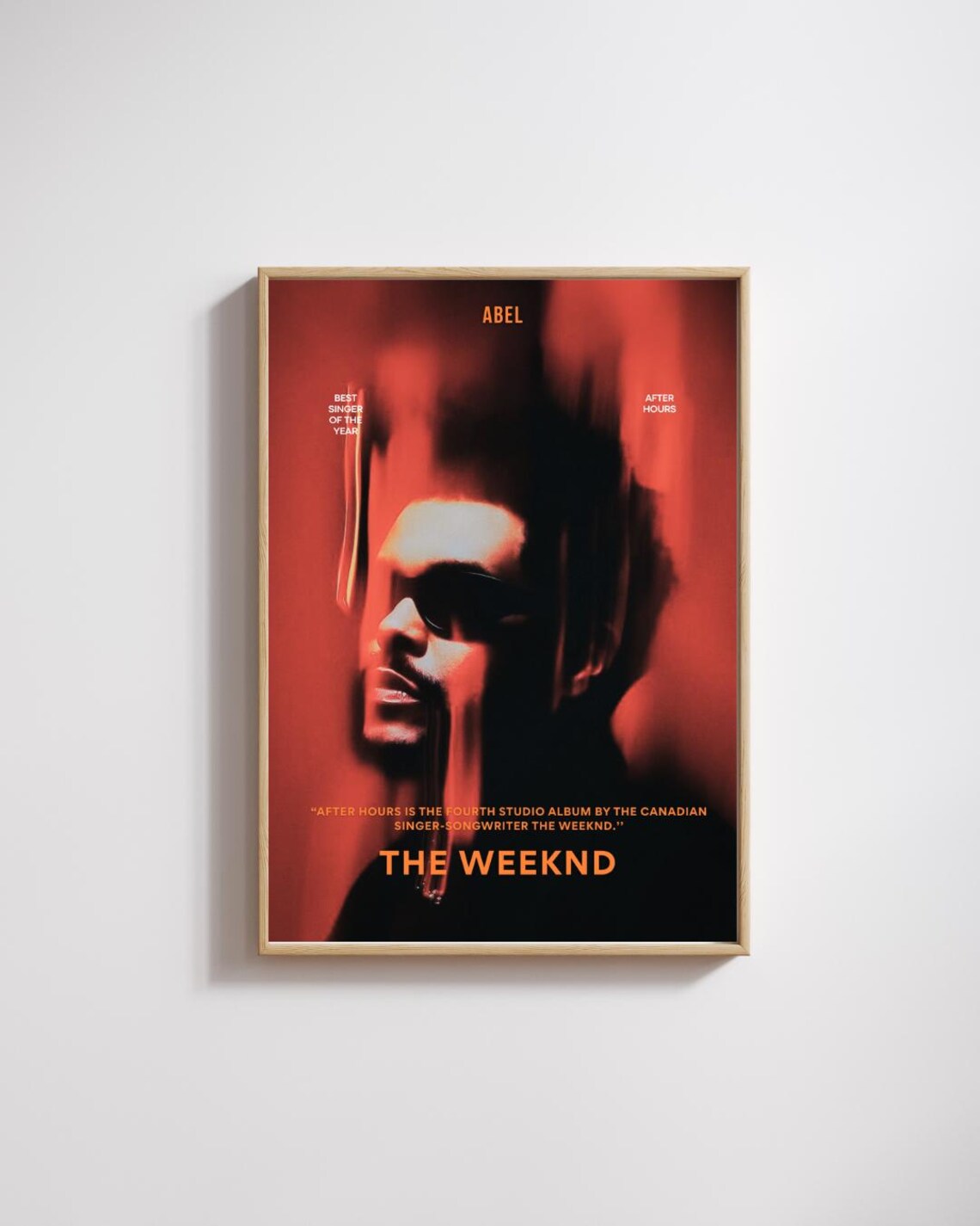 The Weeknd After Hours Poster| Digital Music Print - Etsy