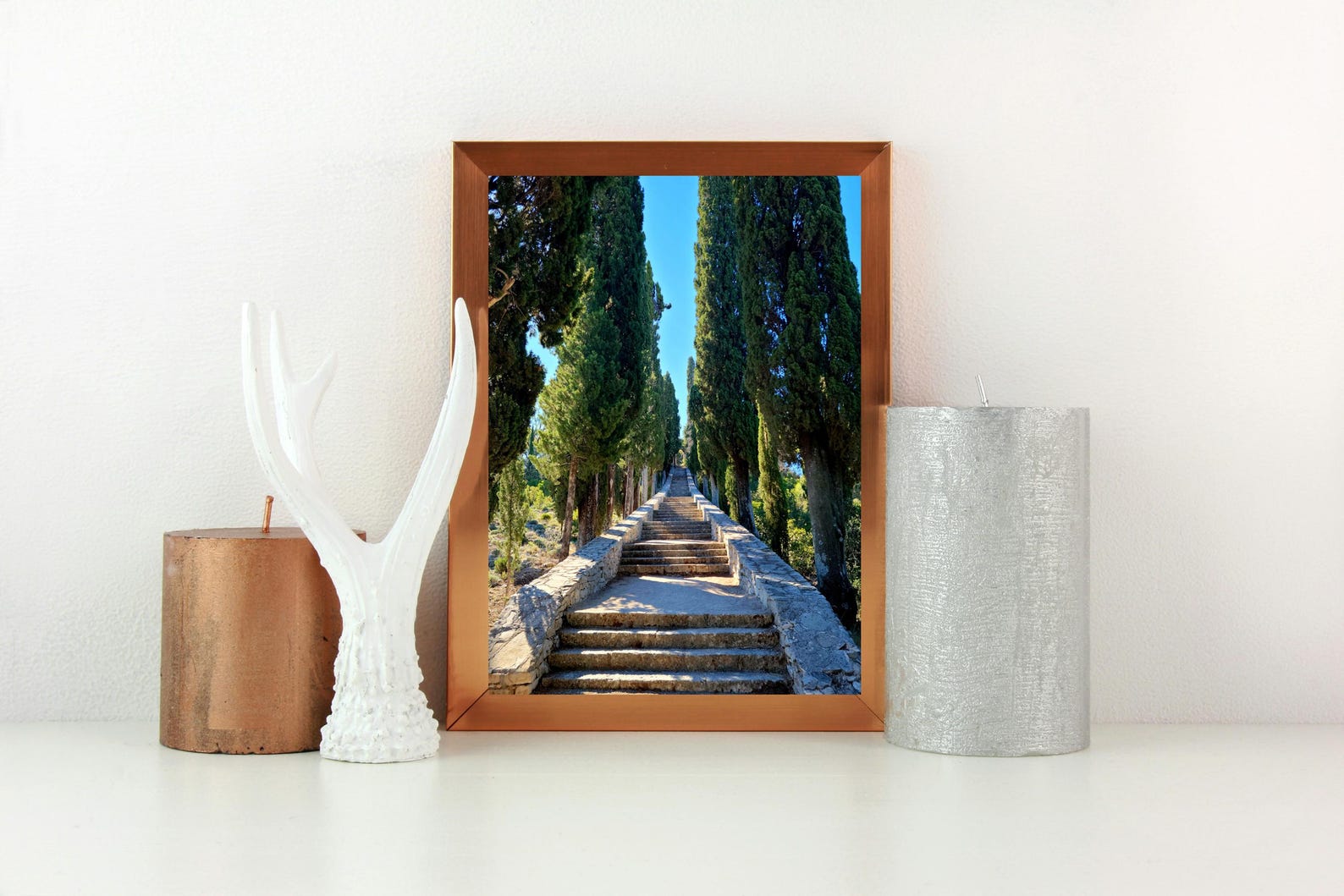 Cypress Tree Tunnel and Ancient Steps, Croatia, Korcula- Instant ...