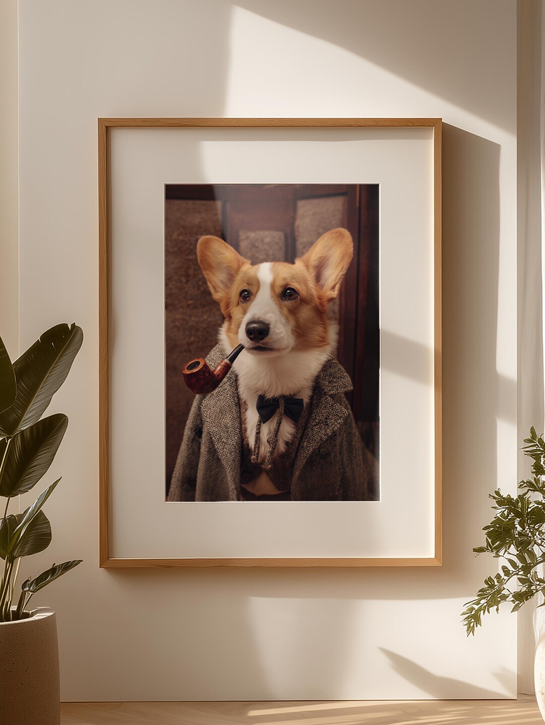 Welsh Corgi Art Print: Funny Distinguished Dog Poster - Etsy