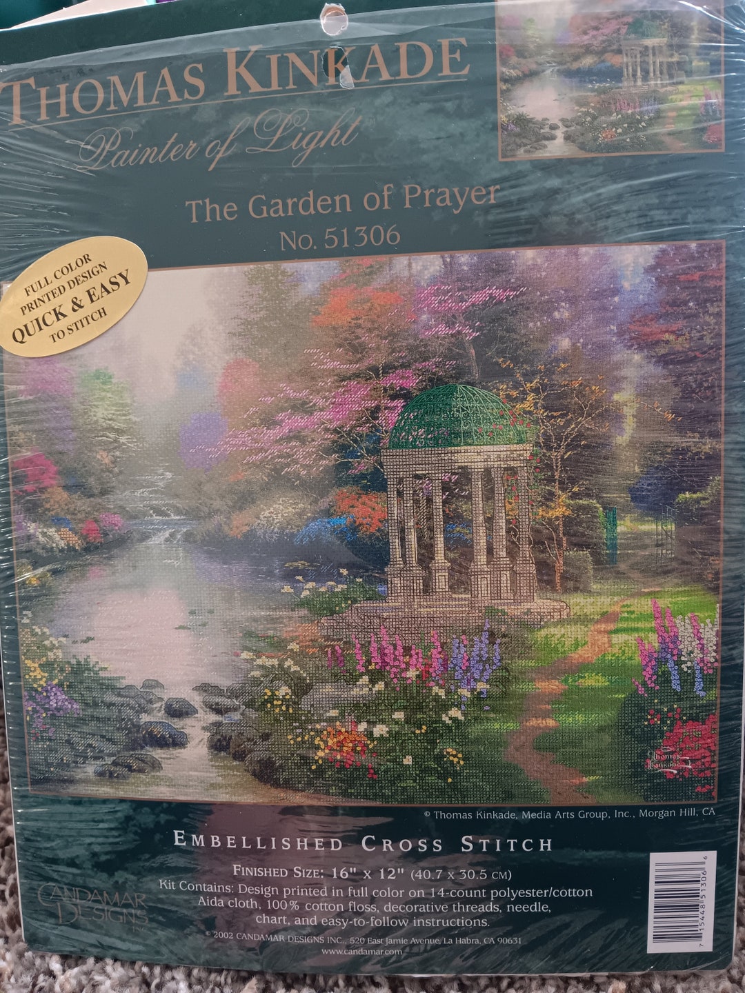Thomas Kinkade Embellished Cross Stitch - Etsy