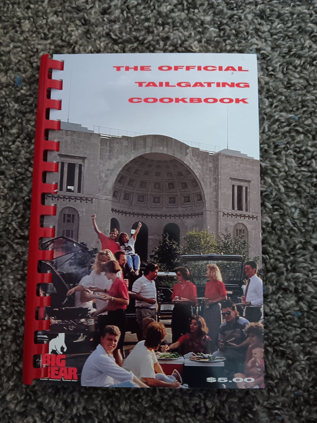 The Official Tailgating Cookbook OSU Big Bear Vintage 1990 - Etsy