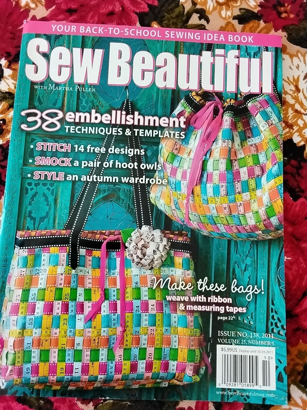 Sew Beautiful With Martha Pullen Sept/oct 2011 Issue No. 138 Free ...