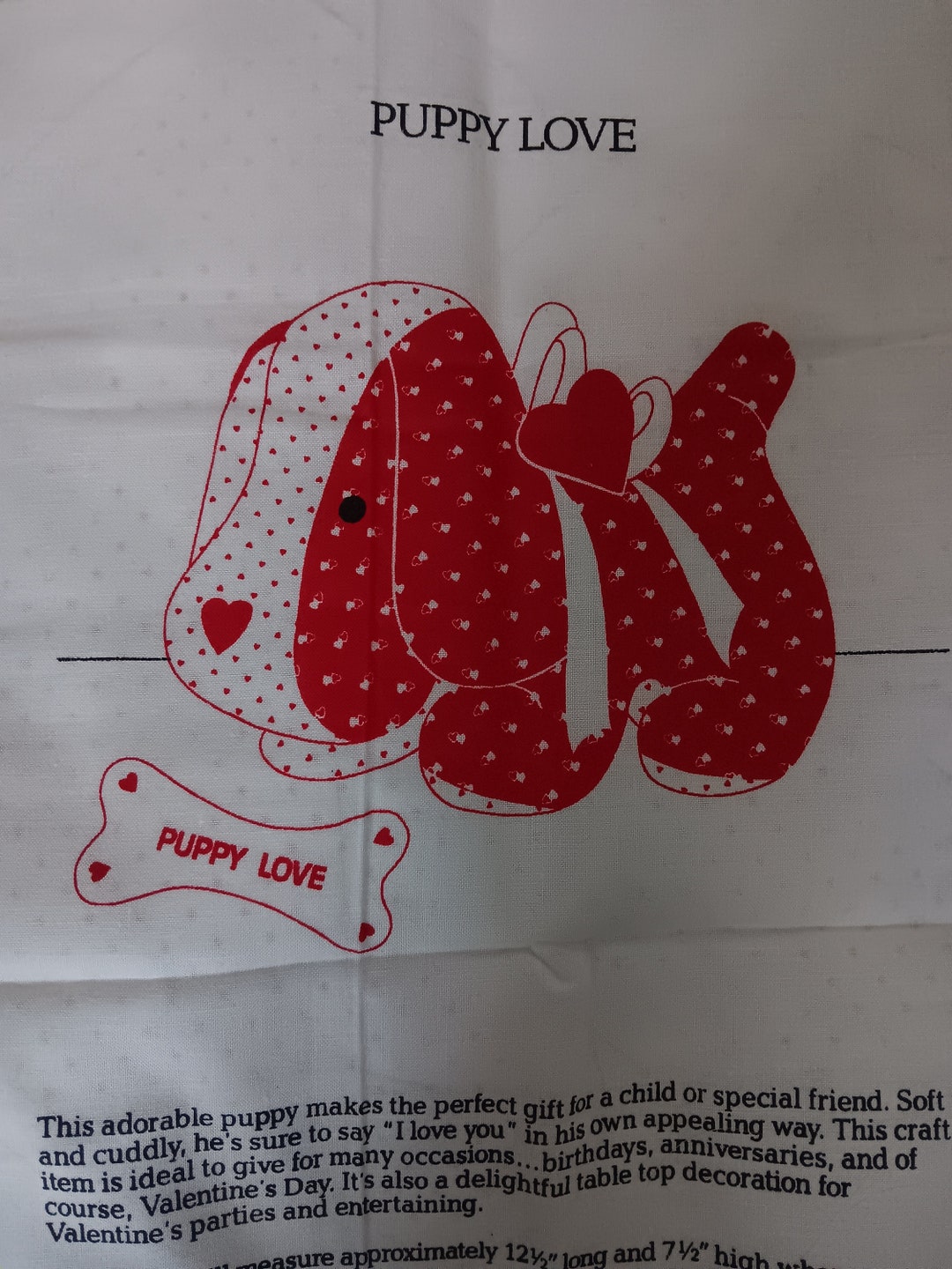 Cranston VIP Puppy Love Fabric Panel Vintage Cut Sew Lot of 2 - Etsy