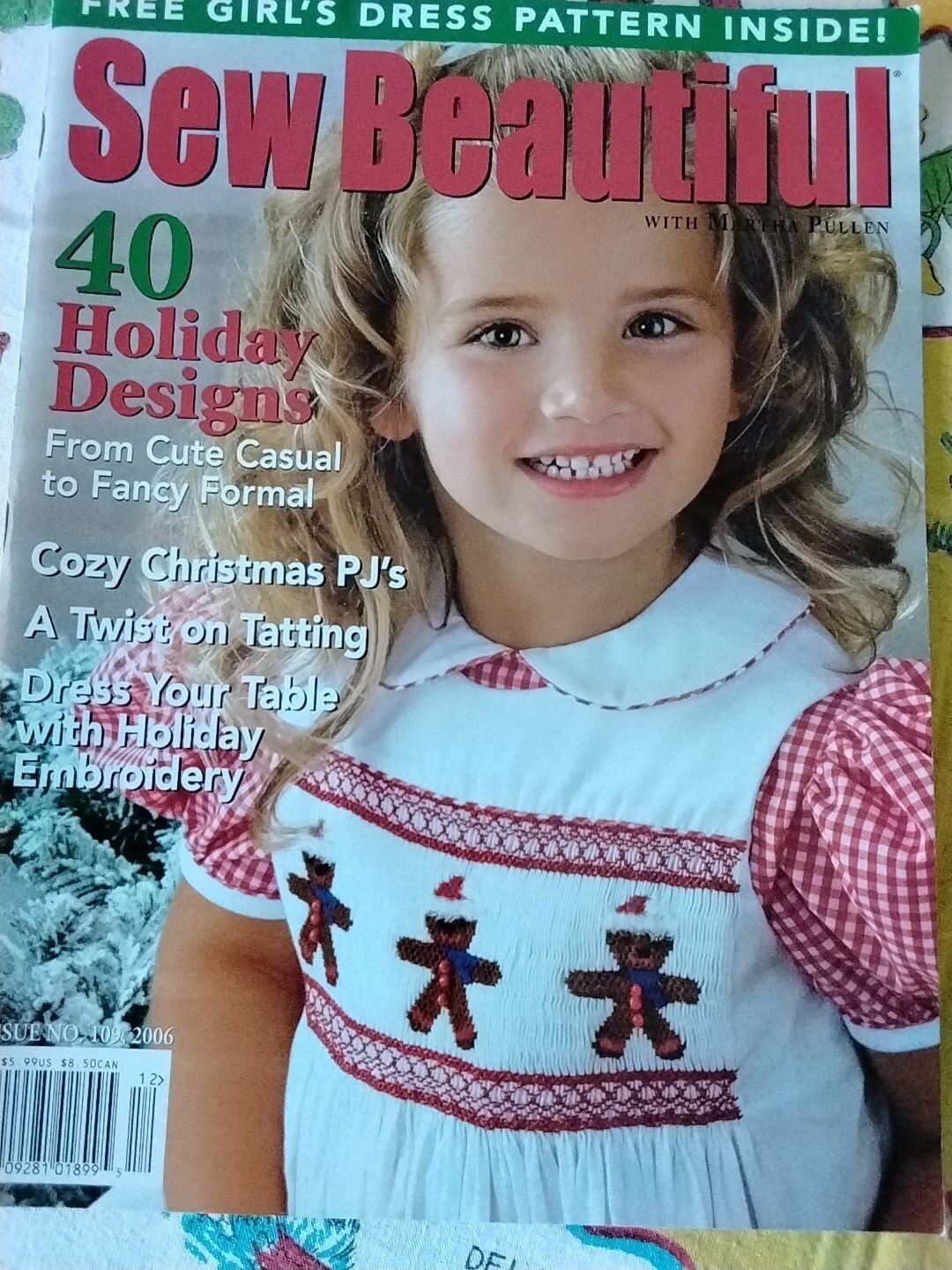 Sew Beautiful With Martha Pullen Nov/dec 2006 Issue No. 109 Free ...