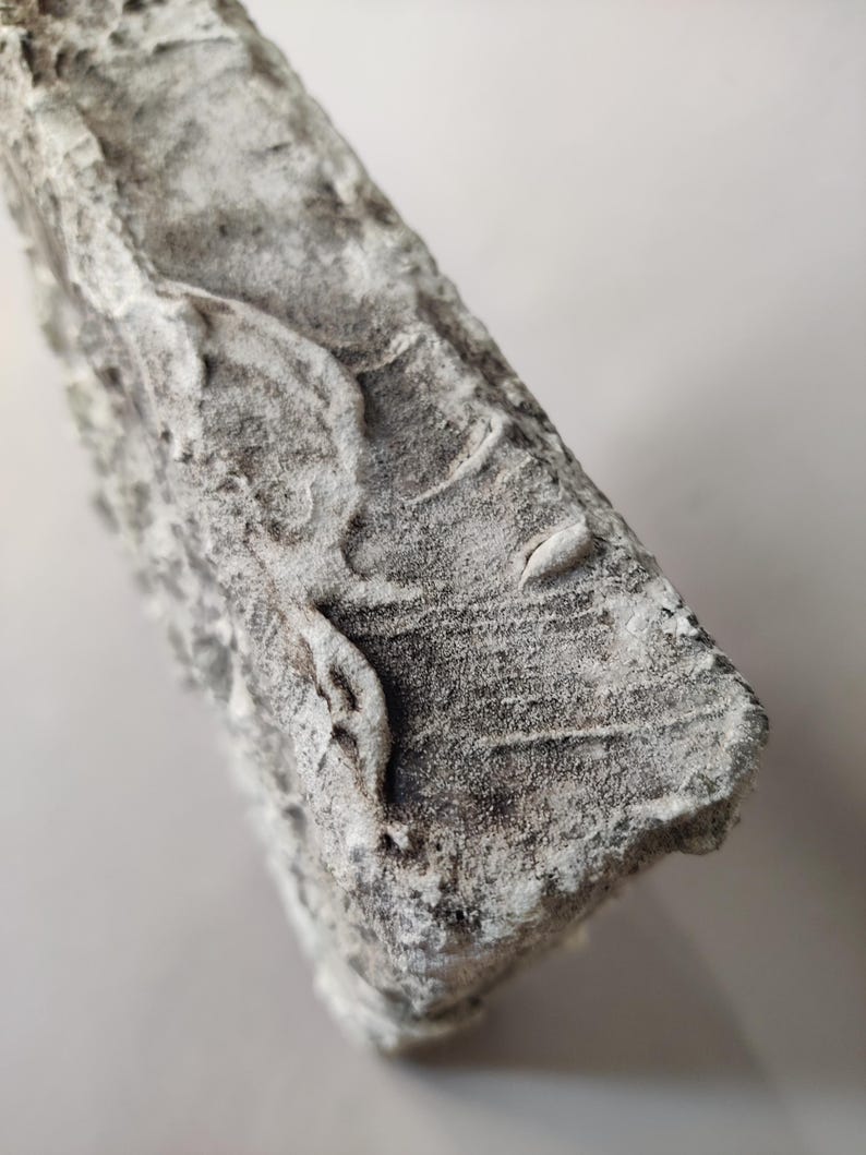 White Textured 3D Papier-mâché Wall Sculpture, Organic Relief Art Panel ...