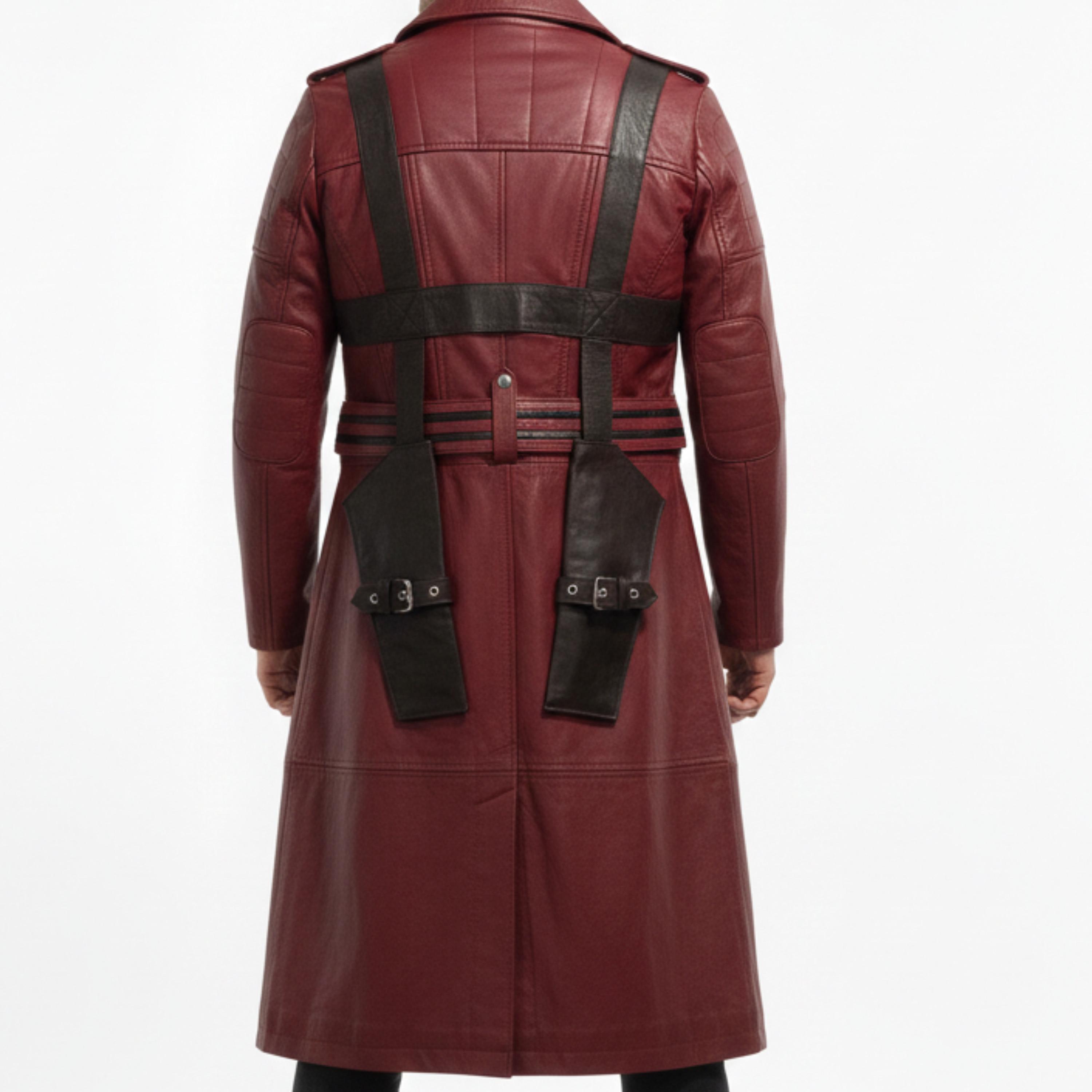 DMC 3 Dante Leather Trench Coat | Devil May Cry 3 Cosplay Jacket | Men ...