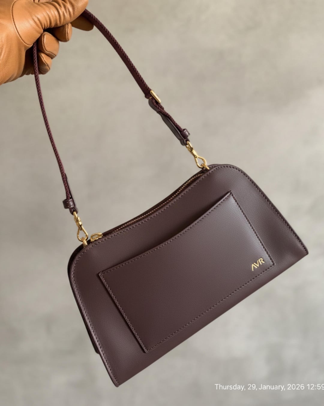Leather Shoulder Bag, Minimal Design Handbags, Trendy Handbags - Etsy