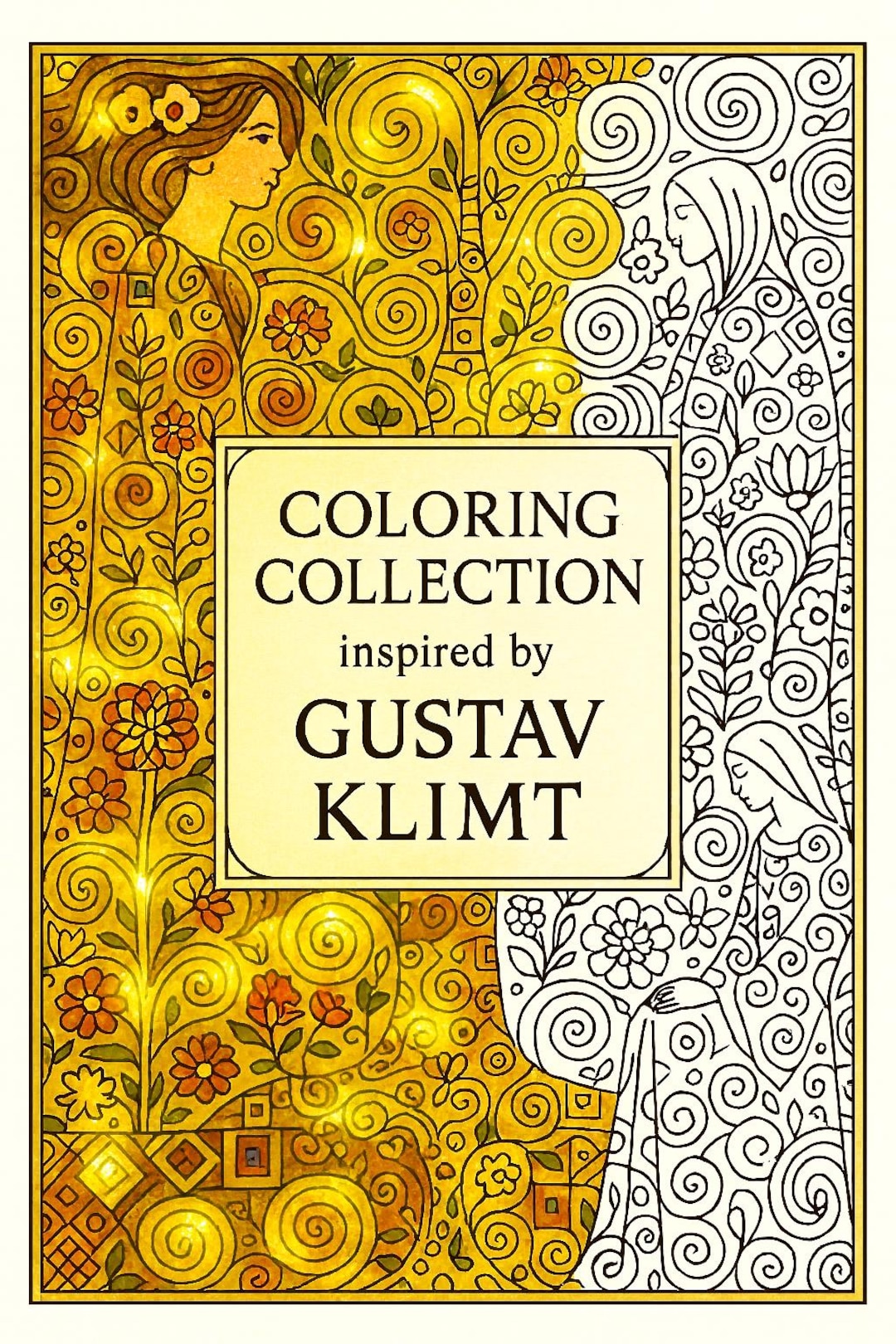 Gustav Klimt Coloring Book: 25 Art Nouveau Designs (PDF Pattern) - Etsy