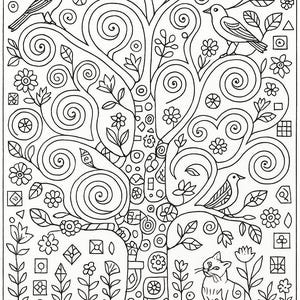 Gustav Klimt Coloring Book: 25 Art Nouveau Designs (PDF Pattern) - Etsy