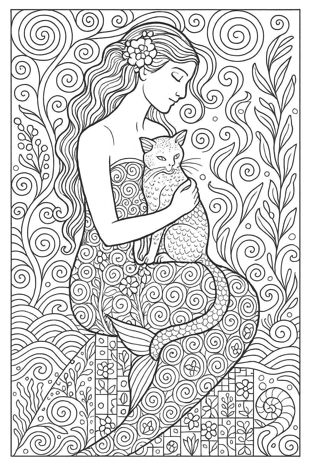 Gustav Klimt Coloring Book: 25 Art Nouveau Designs (PDF Pattern) - Etsy