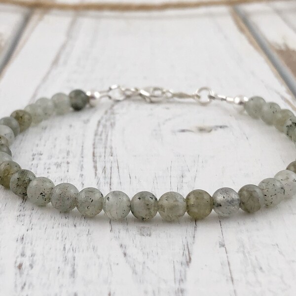 Labradorite Bracelet - Etsy