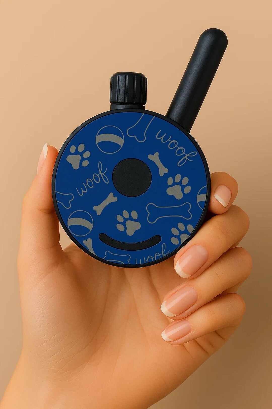 E-collar Remote Sticker Wrap: Bones, Woof & Paws Prints Nature Design ...