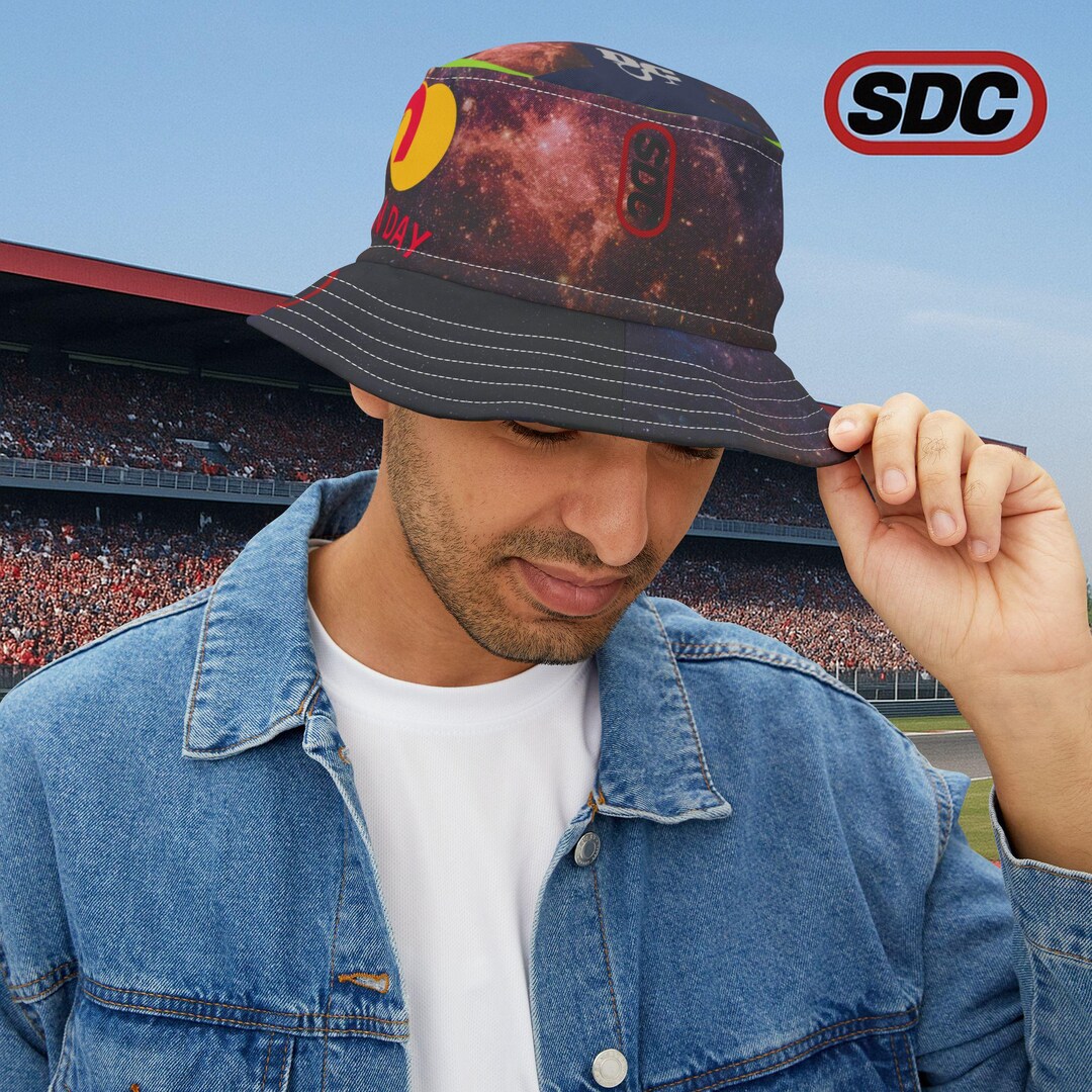 Isack Hadjar Bucket Hat, Formula 1 Racing Helmet Inspired - Etsy