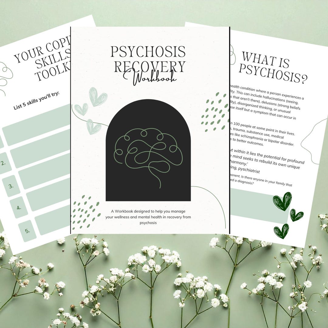 Psychosis Recovery Workbook - Etsy