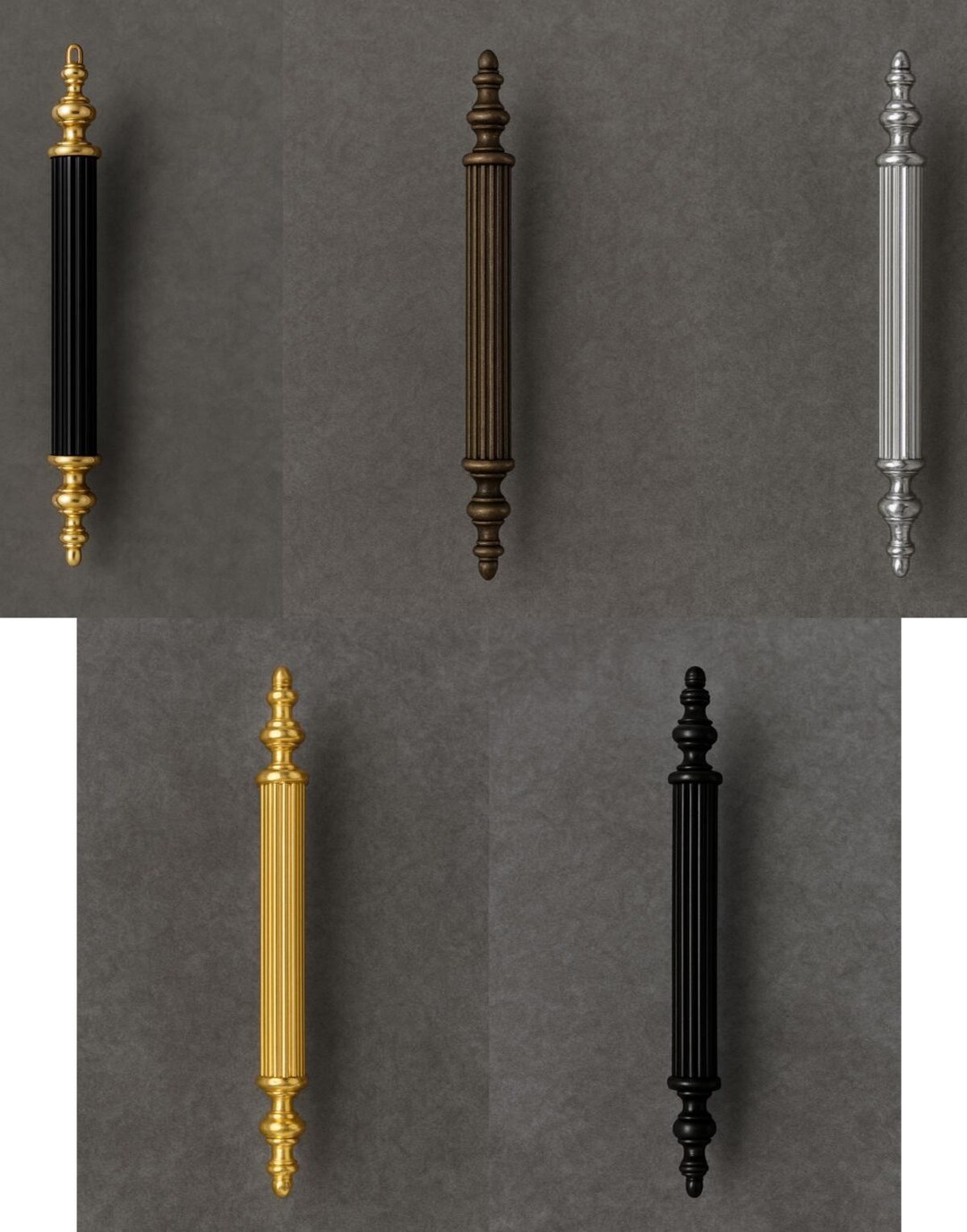 Rustic Luxury Cabinet Handles – Modern Country Drawer Pulls, Black ...
