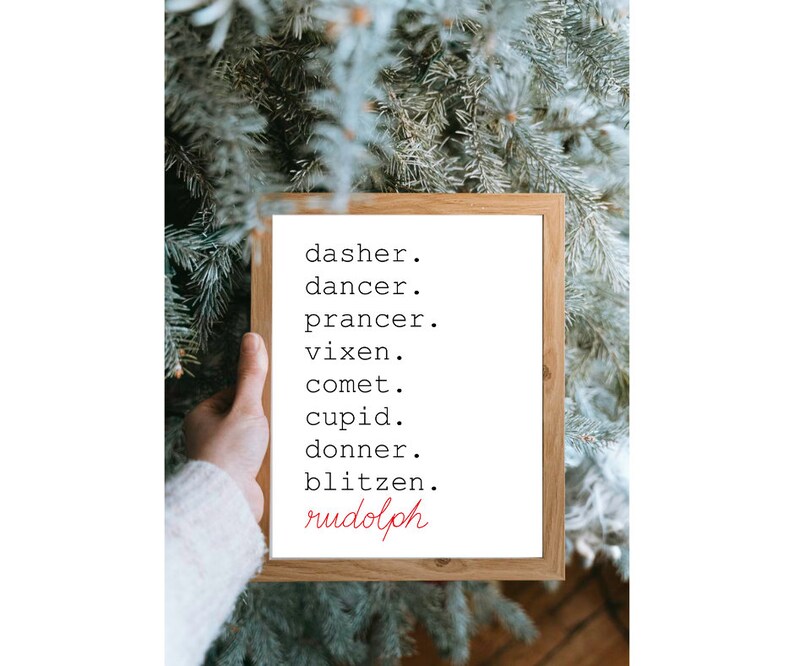 Rudolph and Friends Printable, Holiday Decor, Christmas Quote - Etsy